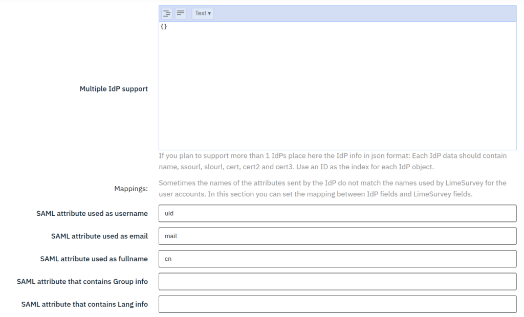 LimeSurvey SAML plugin • SSO, SLO and just-in-time provisioning