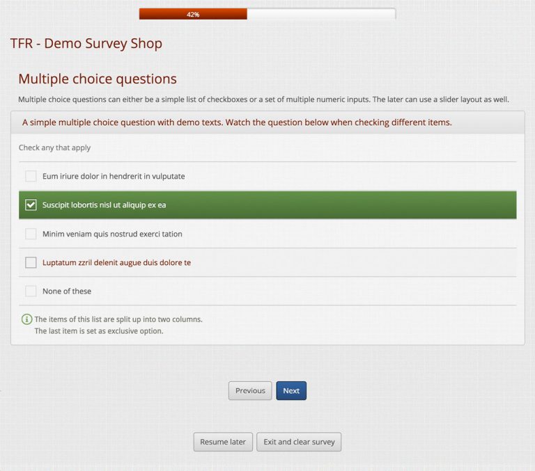 Limesurvey Template TFR Responsive • Limesurvey Consulting - The ...