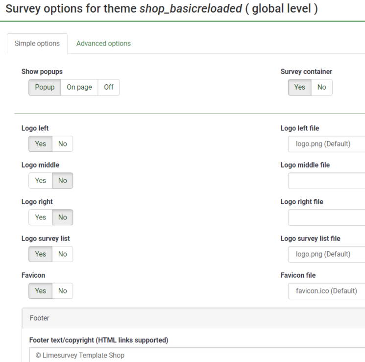 Limesurvey Template Basic Reloaded • Survey Consulting - The Limesurvey ...