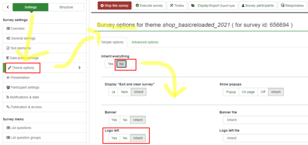 How to add your own logo to a LimeSurvey template / Download templates