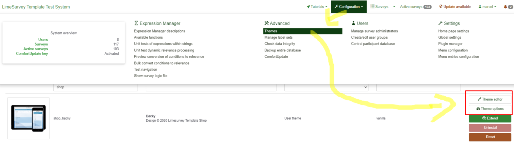 How to add your own logo to a LimeSurvey template / Download templates
